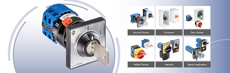 | cam switches, switch disconnectors, control switches, main switches