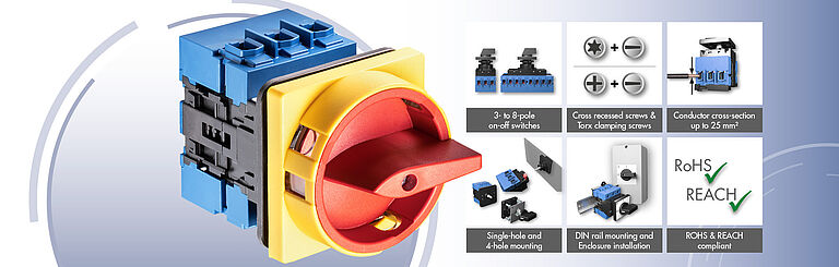 | cam switches, switch disconnectors, control switches, main switches